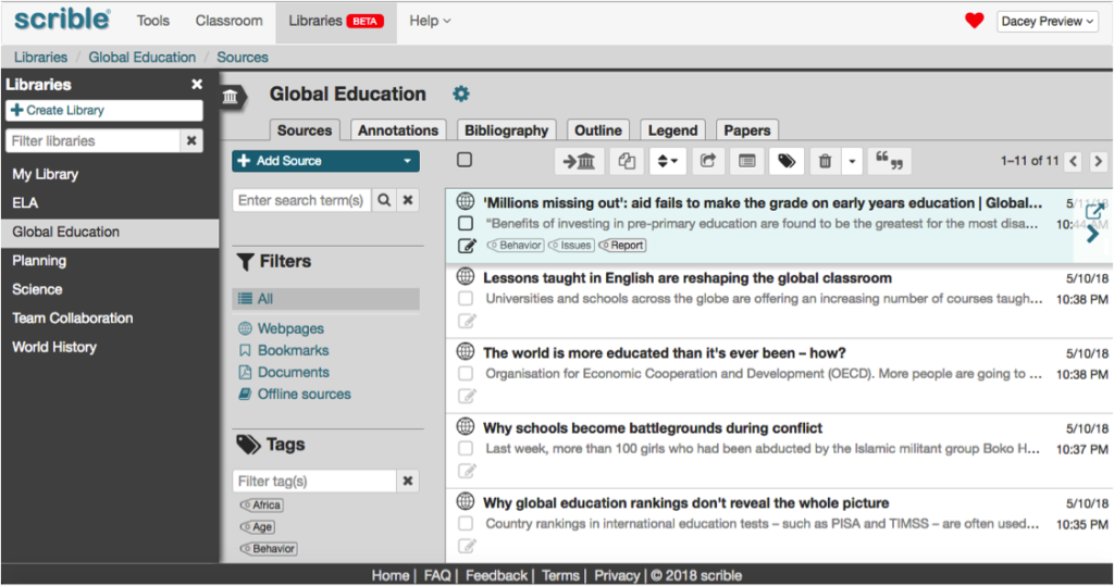 Scrible Launches Outlining, Annotation Tagging and New Libraries Interface Scrible Launches Outlining, Annotation Tagging and New Libraries Interface