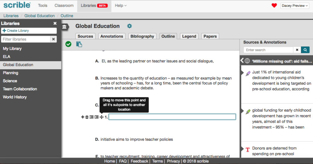 Scrible Launches Outlining, Annotation Tagging and New Libraries Interface