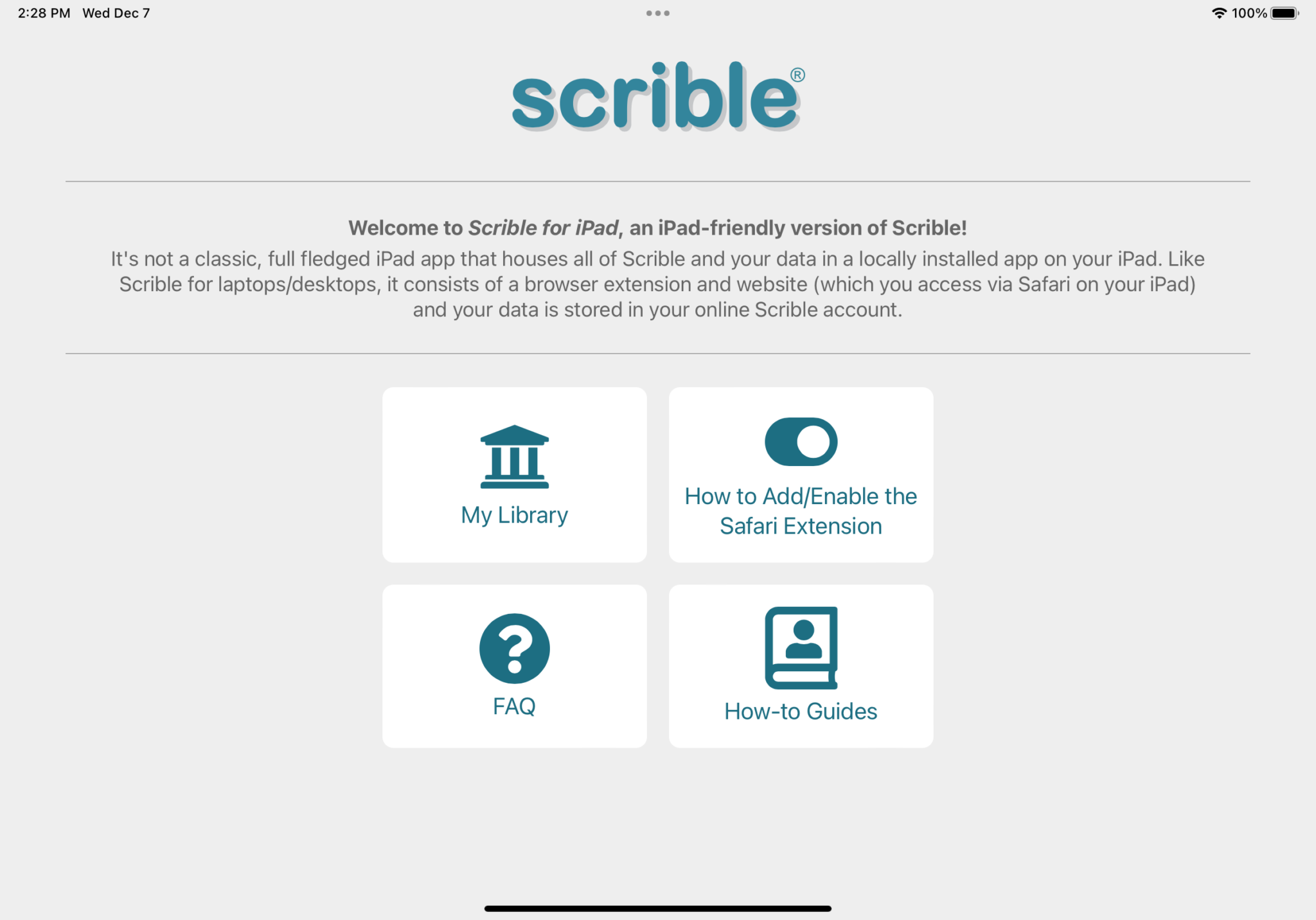 Scrible® for iPad Makes its Debut